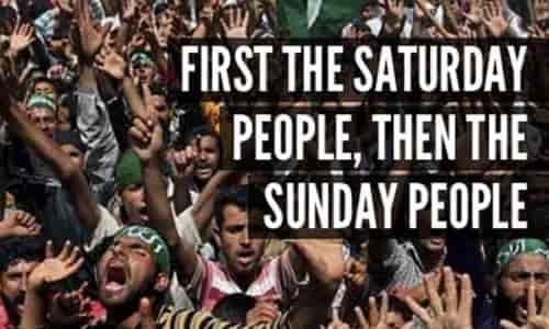 France: "First the Saturday People, then the Sunday People"